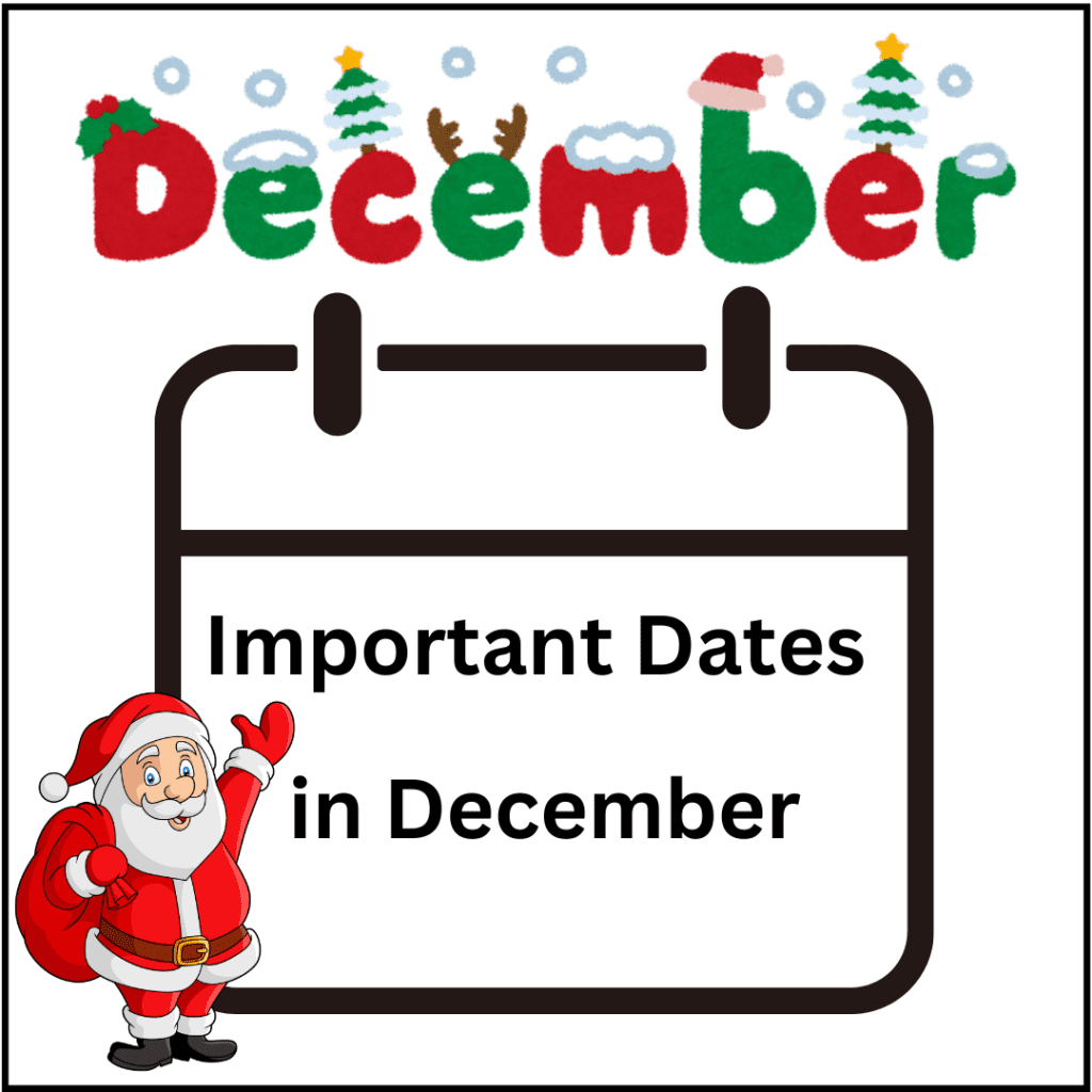 Important Dates in December 2024 - Charlton Park Academy