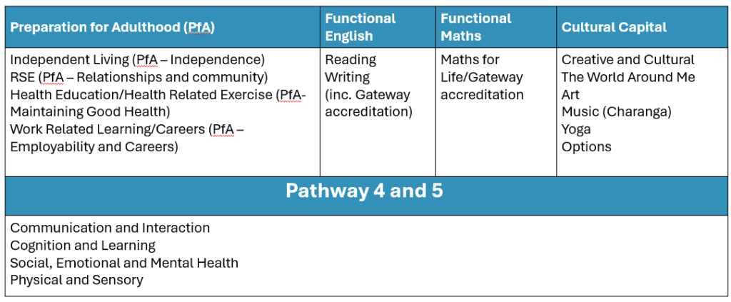 Core Curriculum Areas - Charlton Park Academy